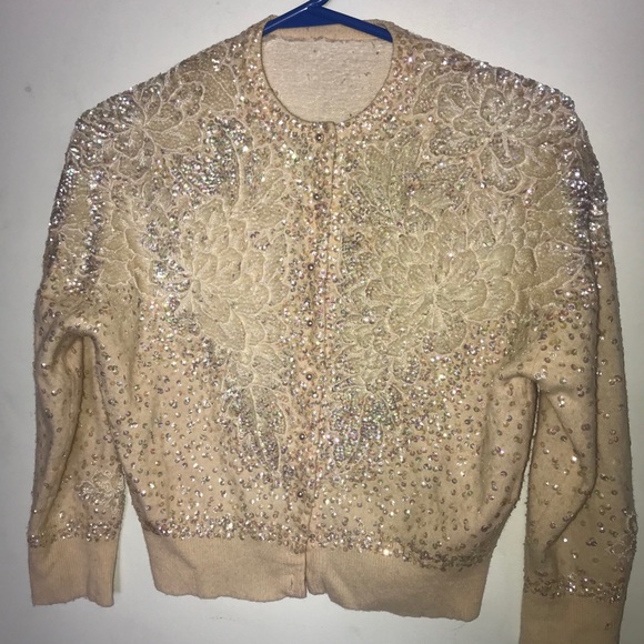 Sweaters | Hand Beaded Antique Sweater | Poshmark